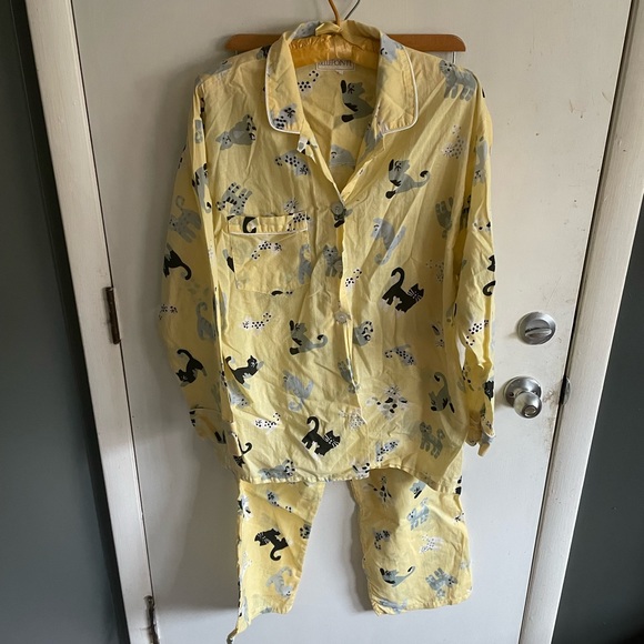 Intimates & Sleepwear | Vintage Cat Pajamas Large | Poshmark